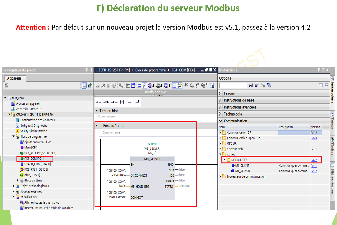 M340 lit le S7 1500 | Formation UNITY PRO - 01/2021